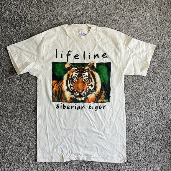 Hanes Shirts Vintage Lifeline Shirt Adult Small Beige Siberian